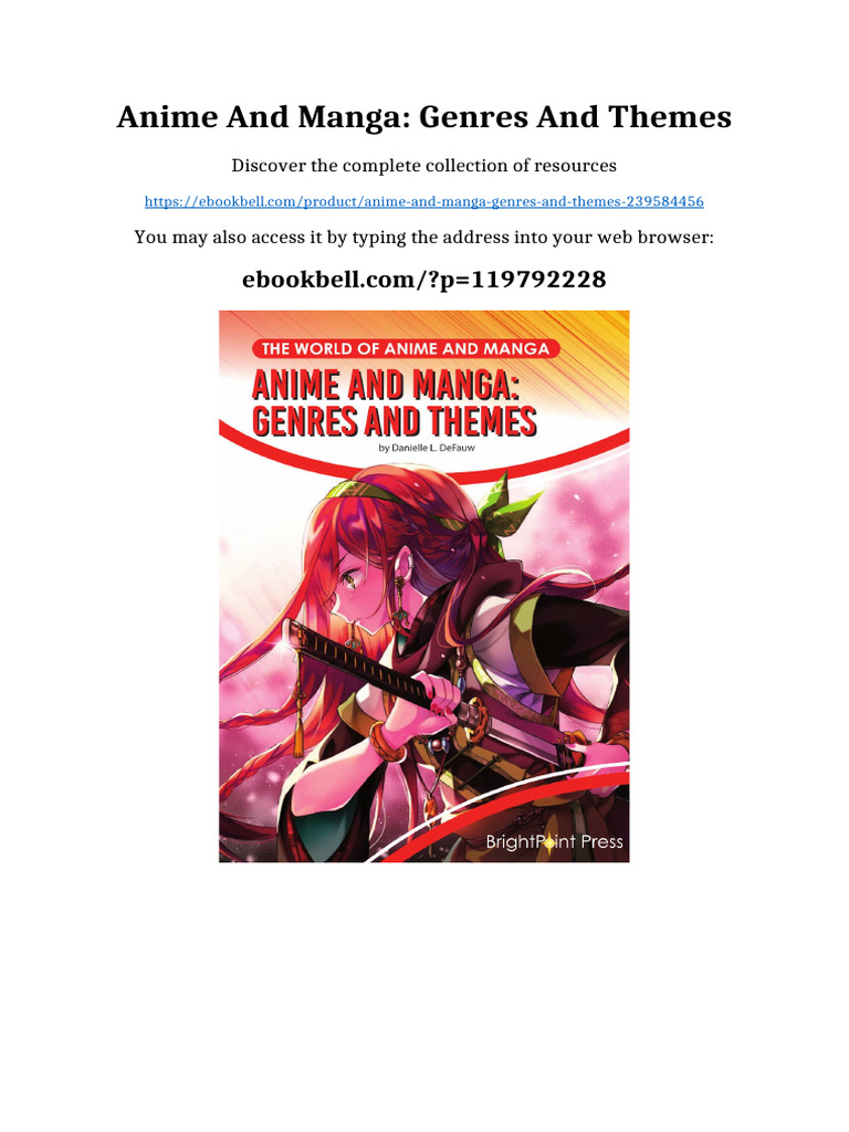 Anime and Manga: Genres and Themes pdf version | PDF | Sound ...