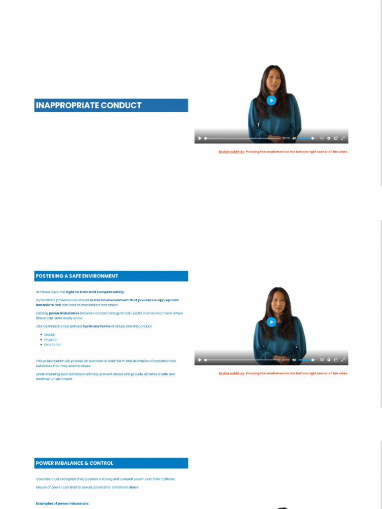 Inappropriate Conduct (En) | PDF