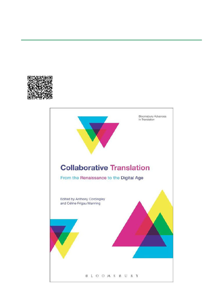 Collaborative Translation From The Renaissance To The Digital Age - 1st ...