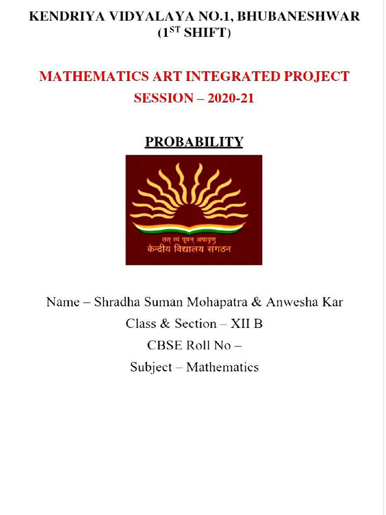 Maths Project File | PDF