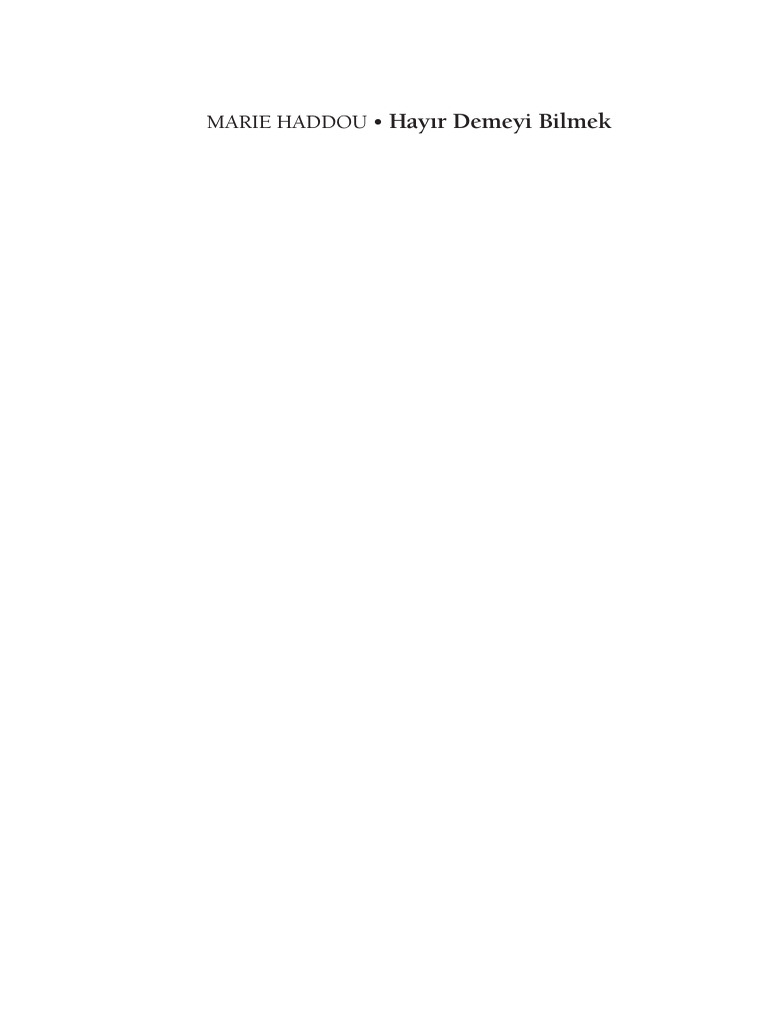 hayir-demeyi-bilmek | PDF