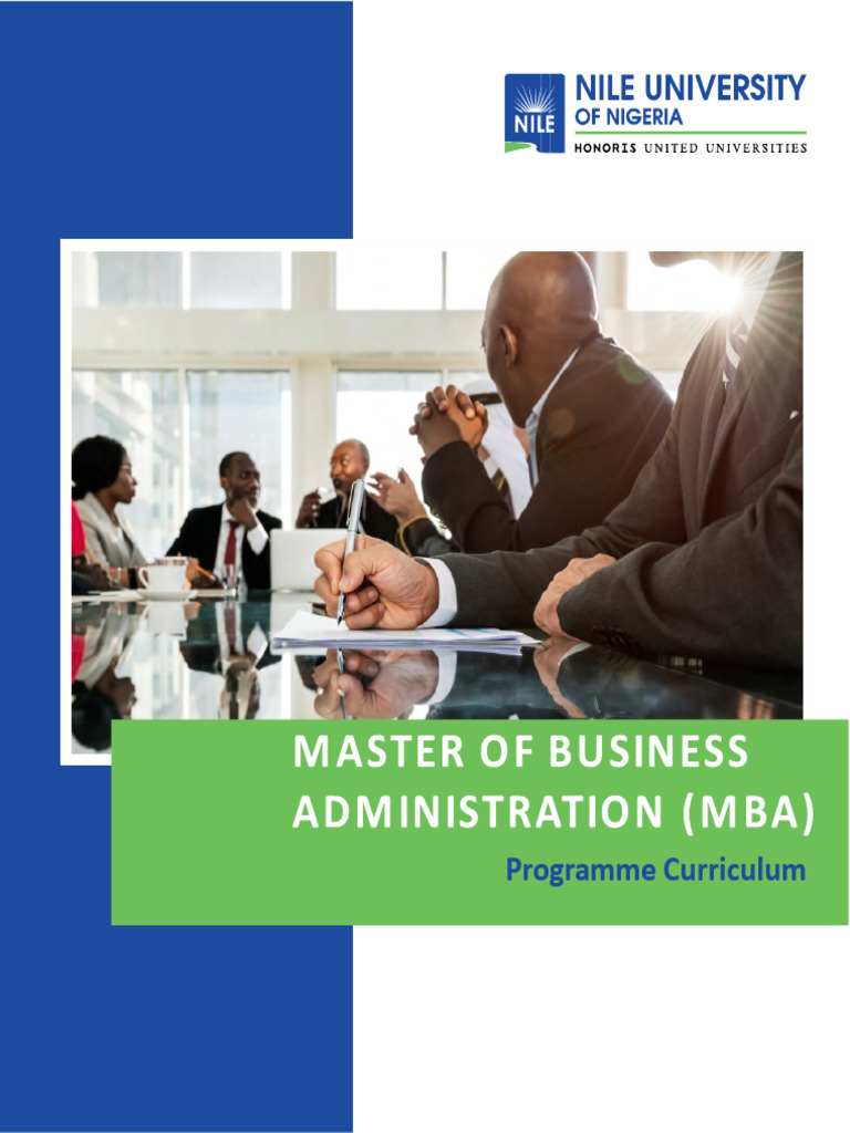MBA Programme Curriculum | PDF | Curriculum | Learning