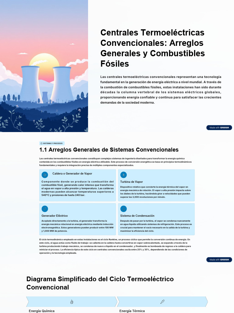 Centrales Termoelectricas Convencionales Arreglos Generales y ...