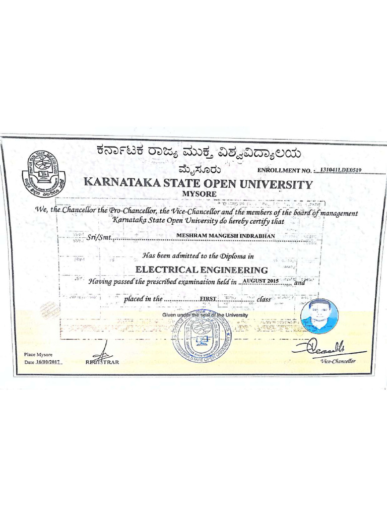 Diploma Certificate Polytechnic | PDF