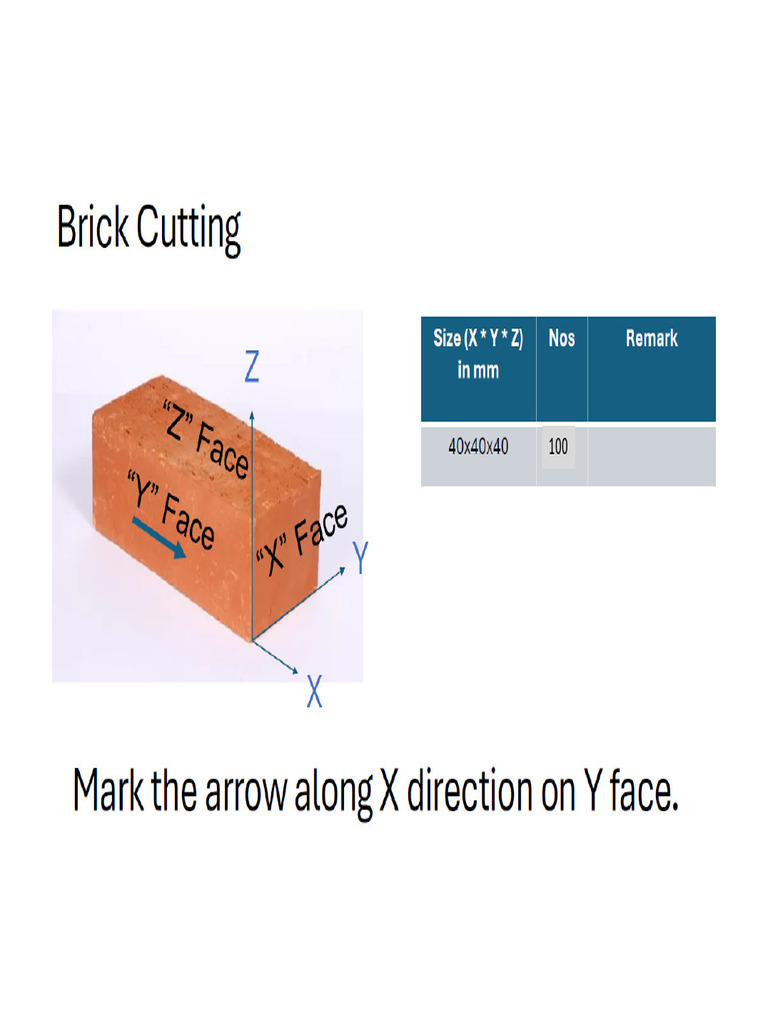 Brick Cutting Sketch | PDF
