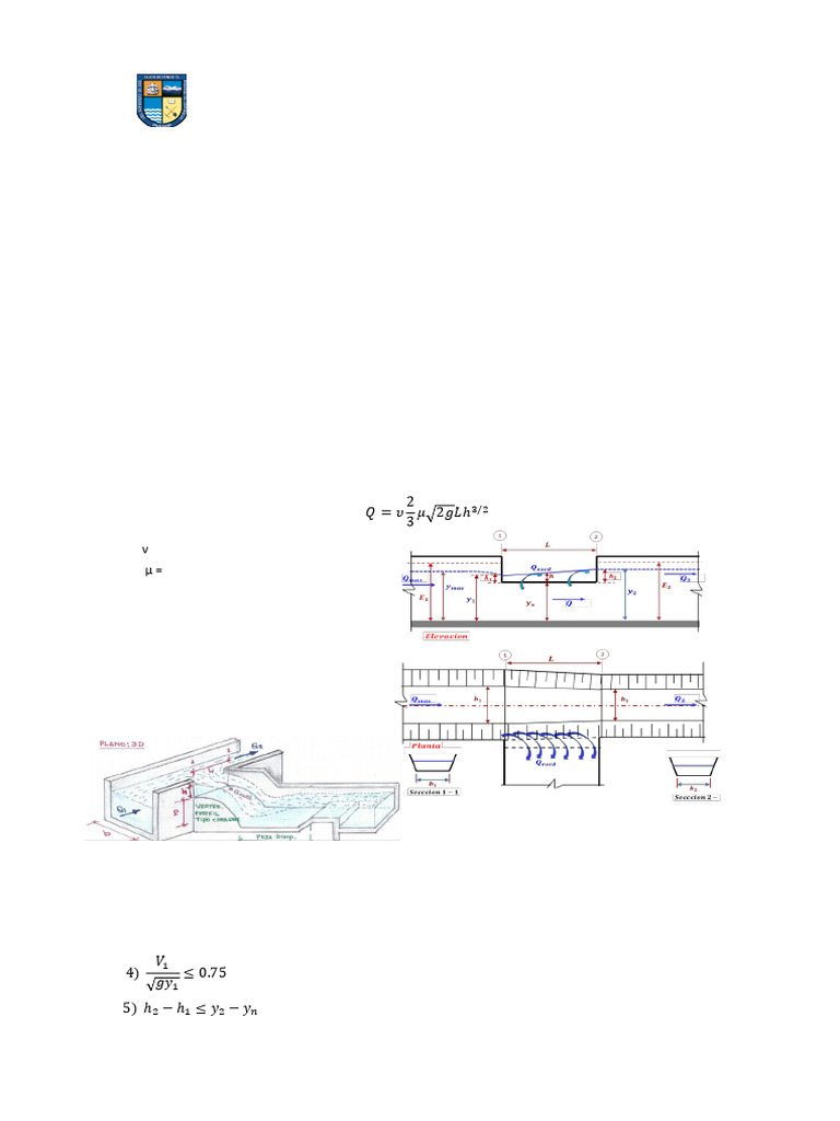 Ejemplo 3 -Vertedero Lateral - Forcheiner , Weibash-jmz | PDF ...