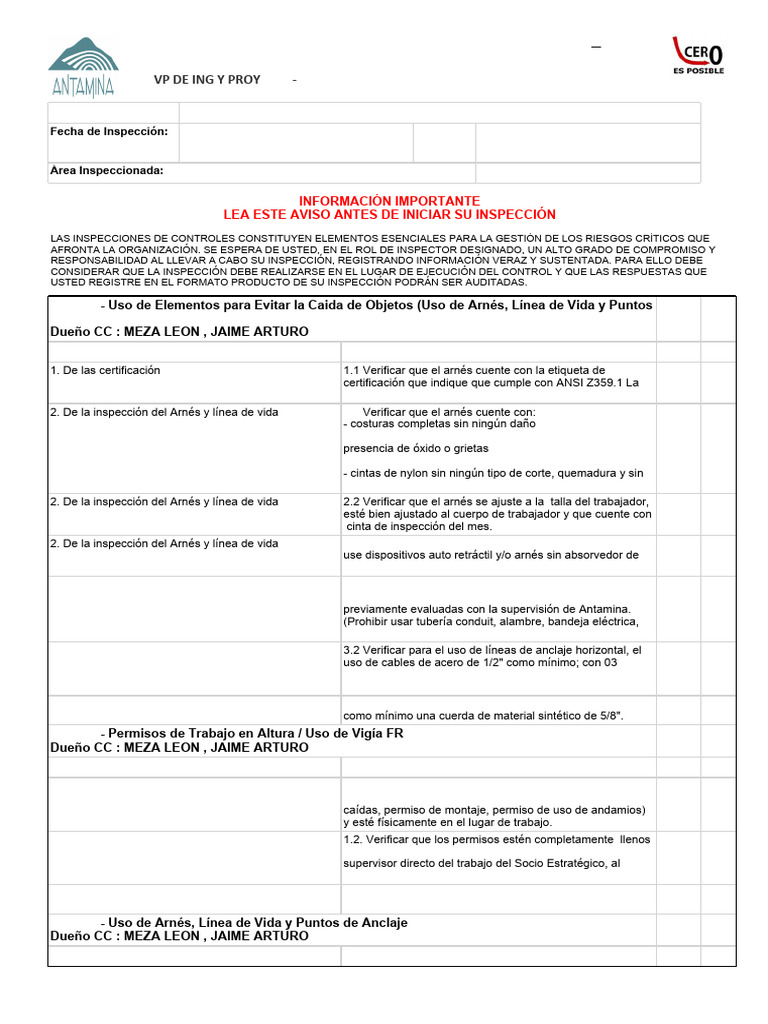 Formato RC21 Altura | PDF | Andamio | Bienes manufacturados