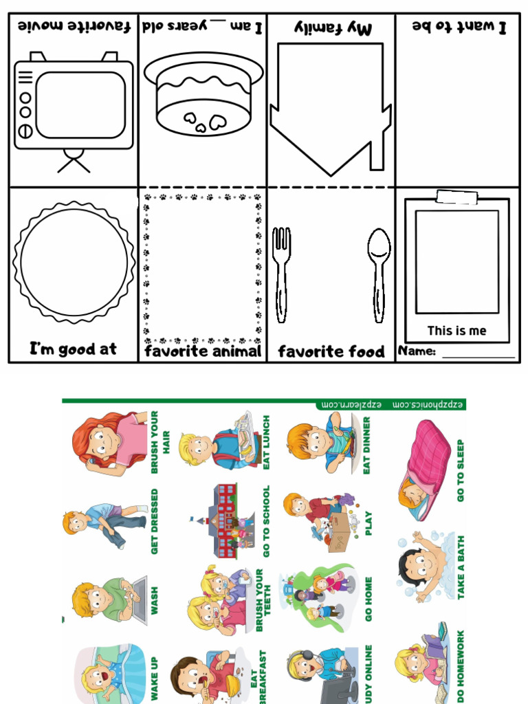 All About Me Mini Coloring Book 1 PDF | PDF