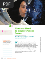 Robots Over Humans in Space Travel | PDF | Space Exploration | Mars