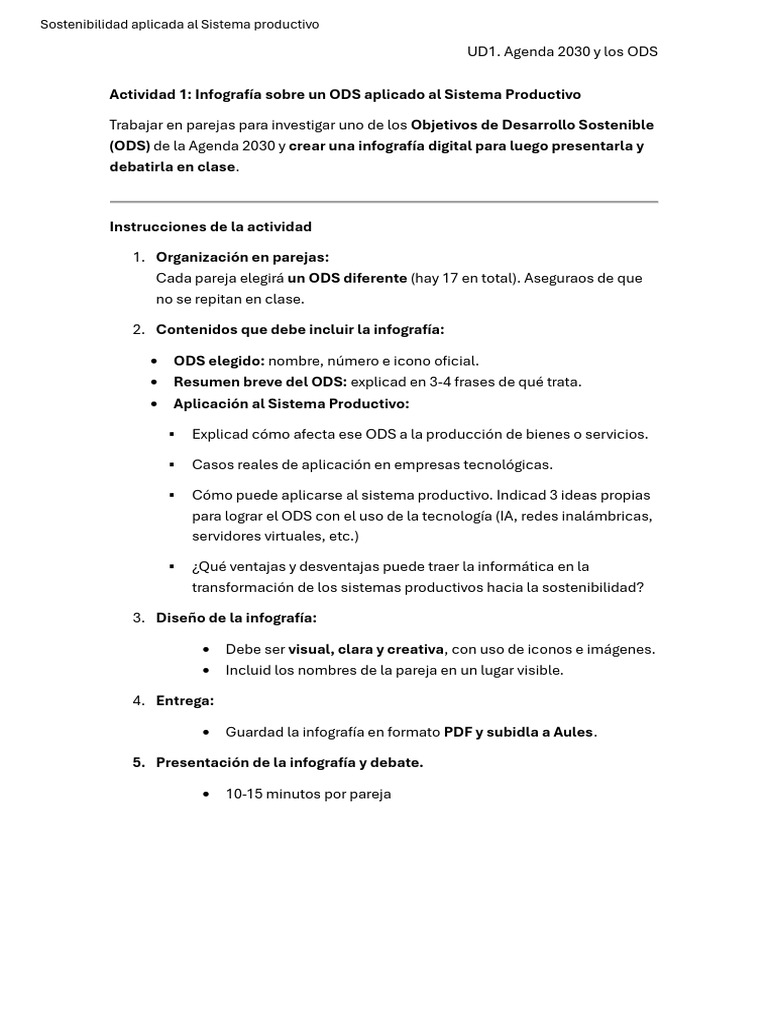 Actividad 1.infografía ODS | PDF