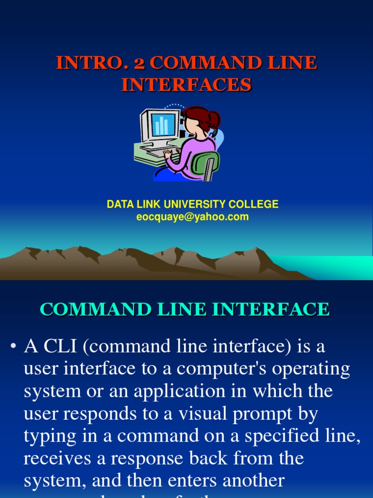 Intro. 2 Command Line Interfaces: Data Link University College | Download Free PDF | Command ...