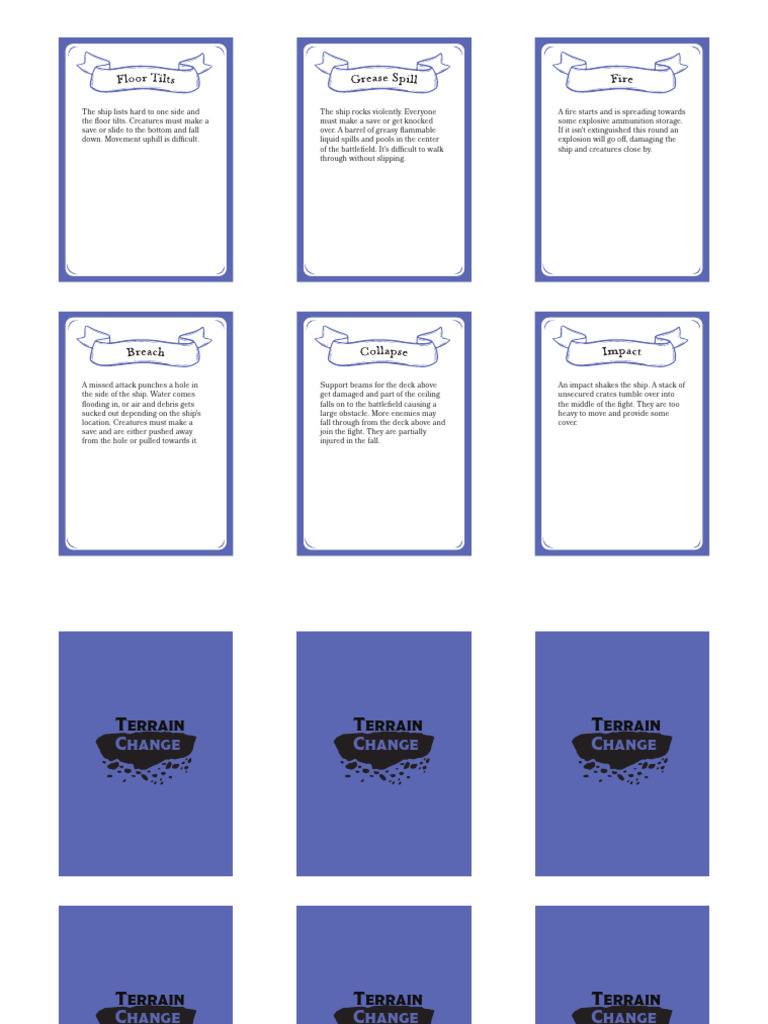 Terrain Change Deck 2 | PDF