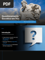 Roteiro de Questionamento Socrático na TCC | PDF | Terapia cognitiva ...