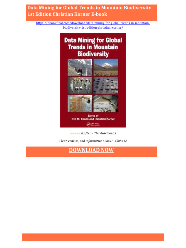 Data Mining for Global Trends in Mountain Biodiversity 1st Edition ...