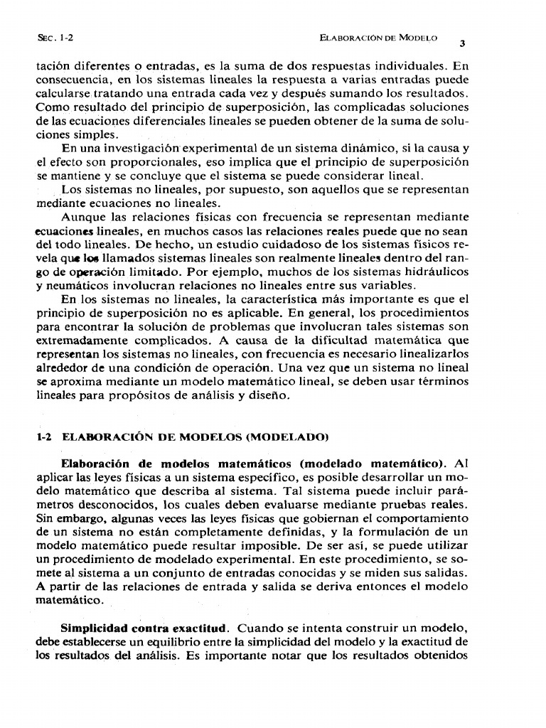 Modelos Matematicos | PDF | Sistema no lineal | Linealidad
