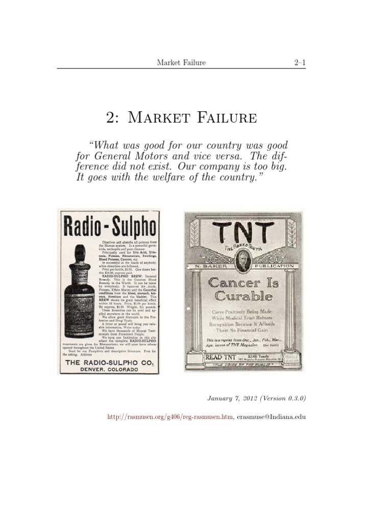 02 Market Failure | PDF | Monopoly | Supply (Economics)