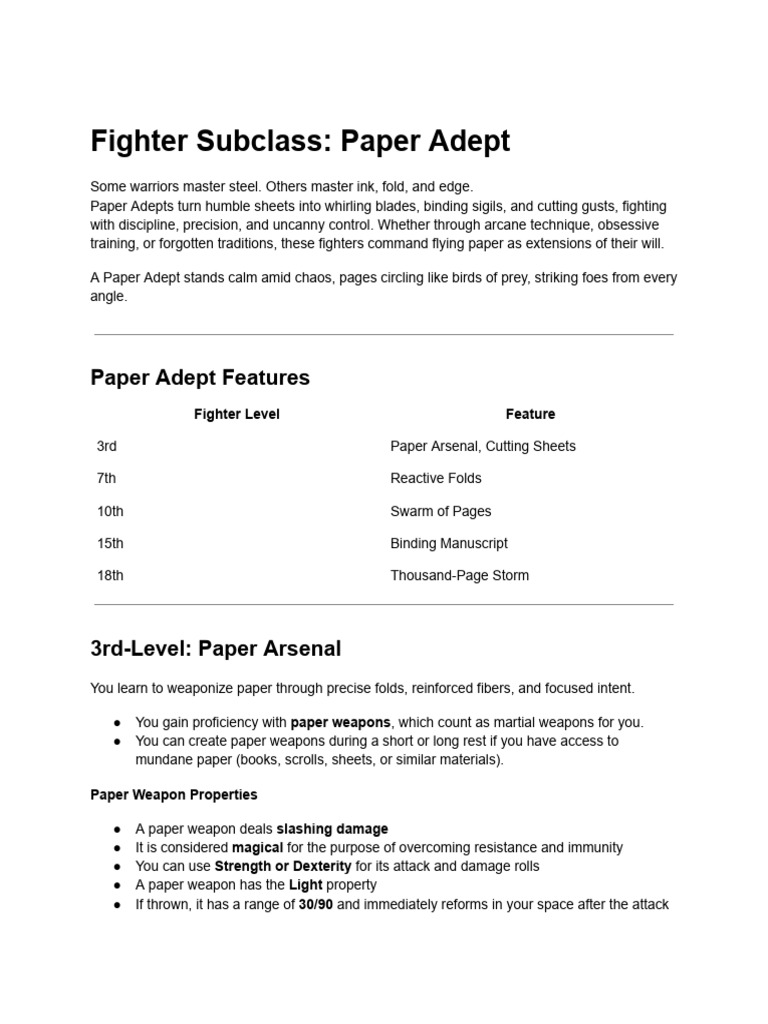 Paper fighter | PDF