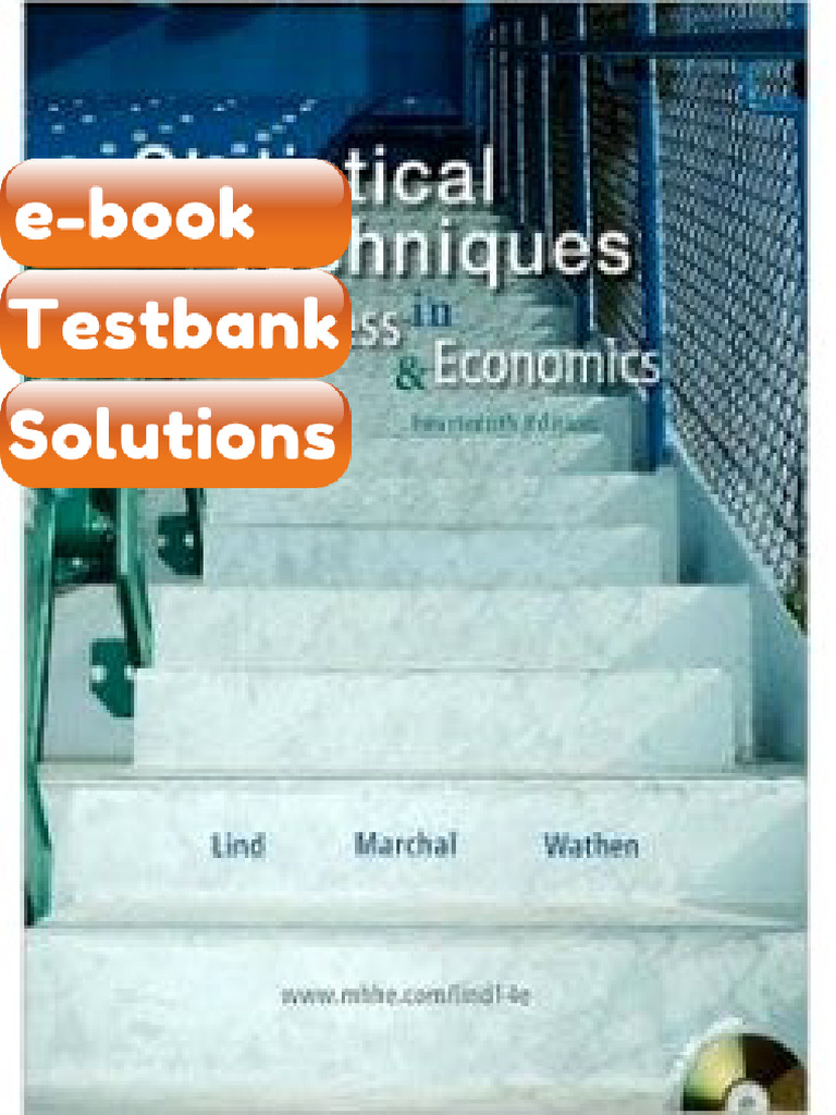 Testbank Statistical Techniques in Business and Economics 14th Edition ...