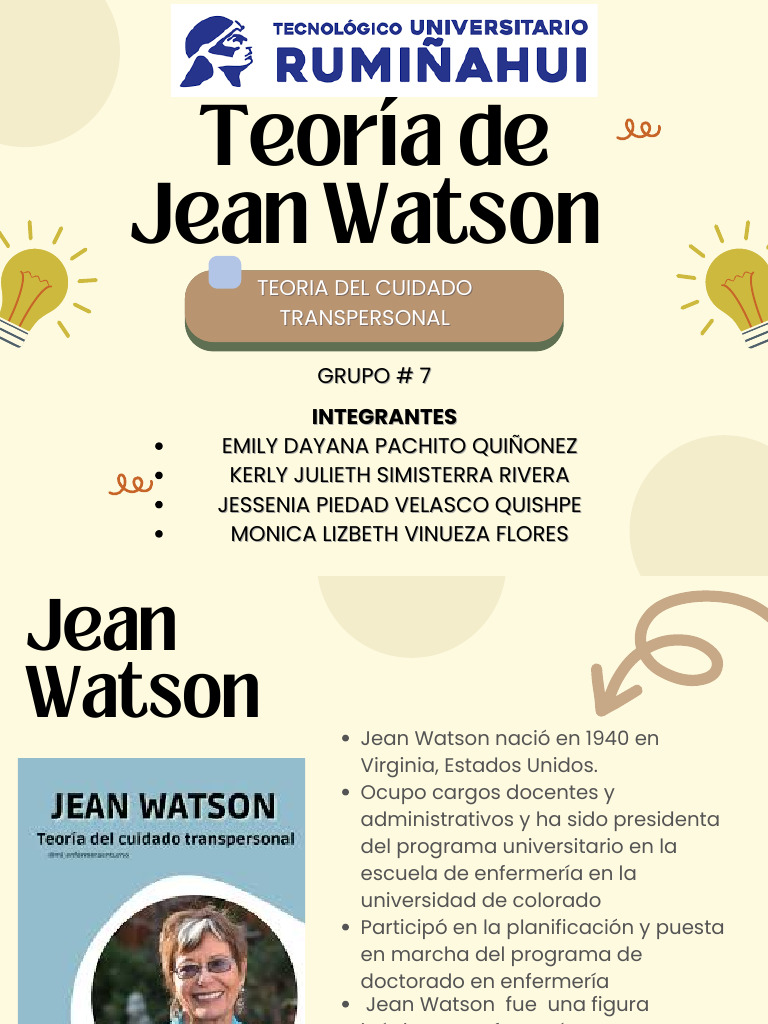 Teoría de Jean Watson | PDF