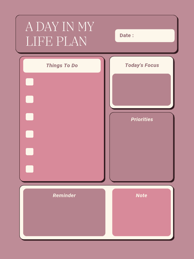 Purple Modern Daily Planner.pdf | PDF