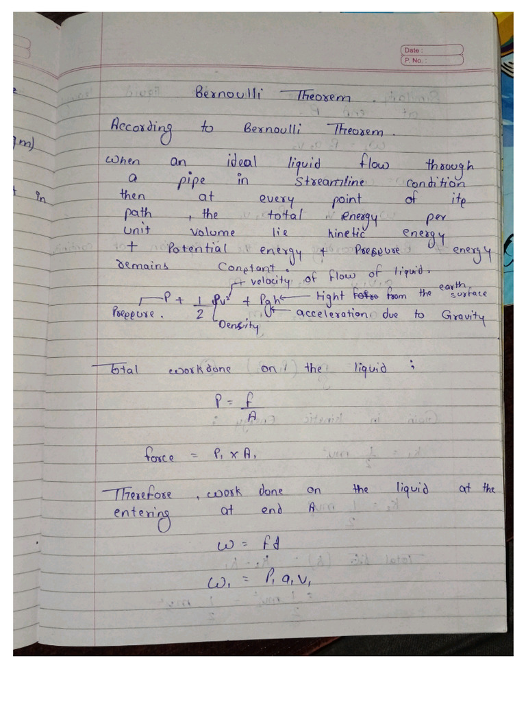 Bernoulli Theorem | PDF