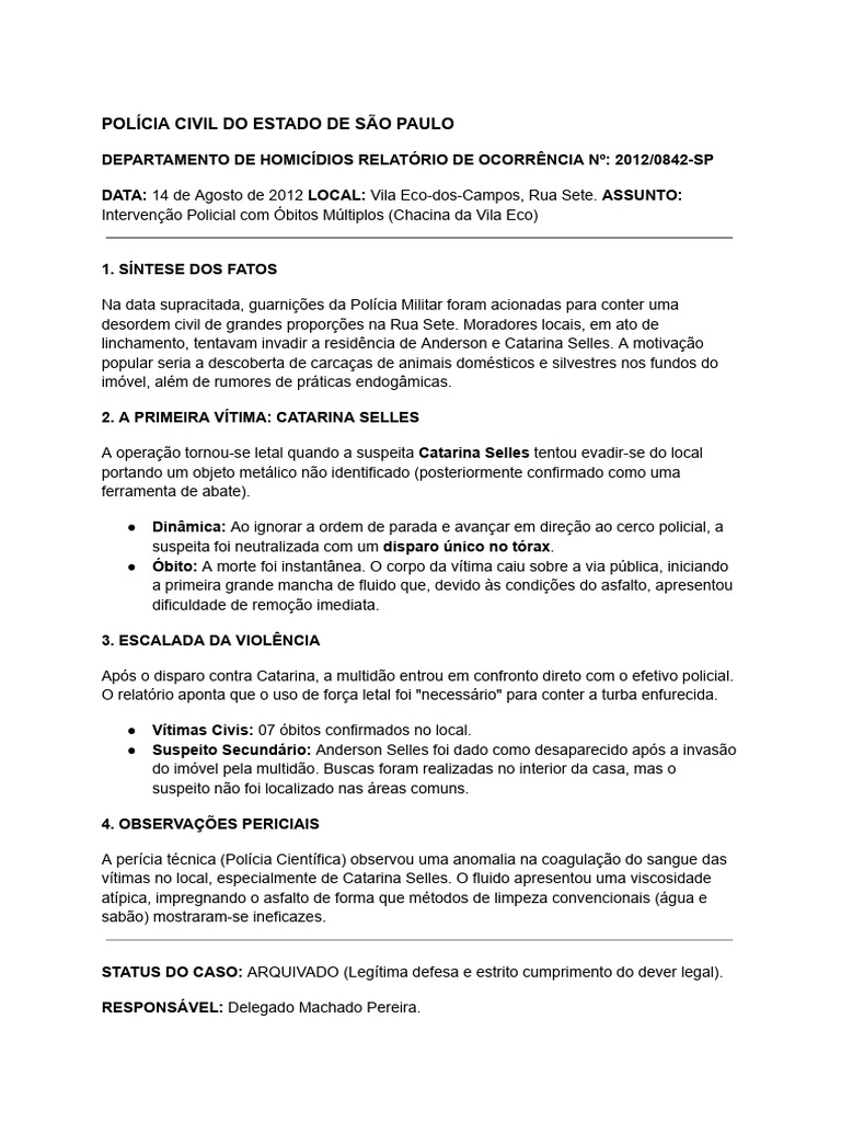 Relatório Policial | PDF