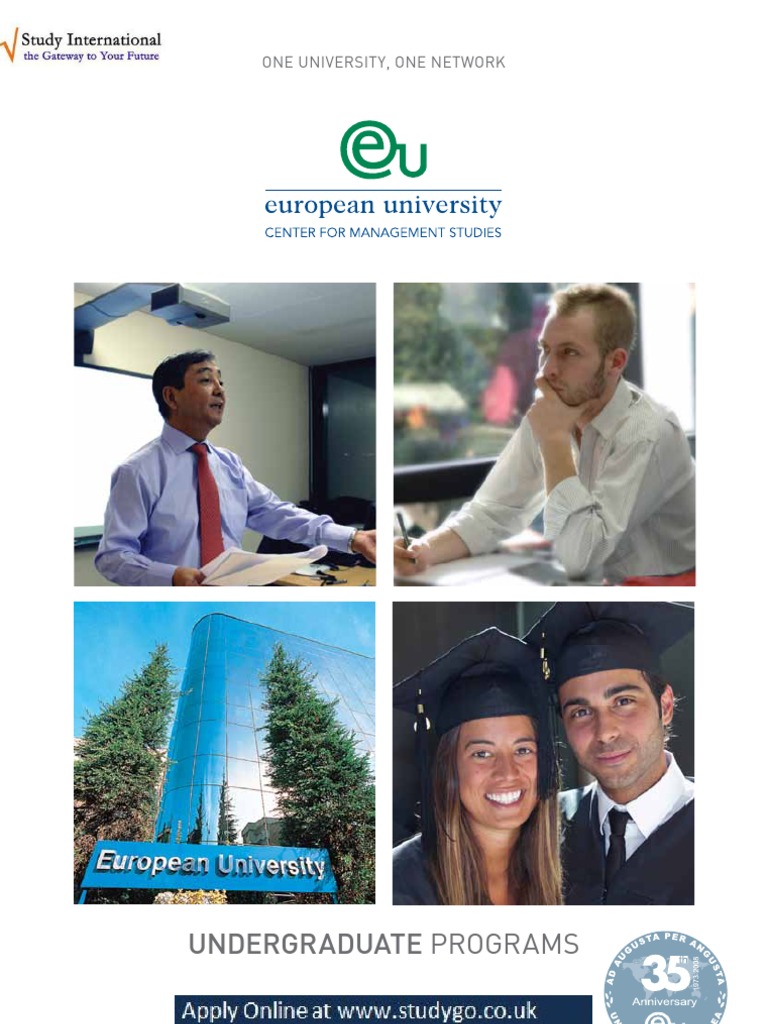 Study International EURUNI Undergraduate Programmes and Courses | PDF ...
