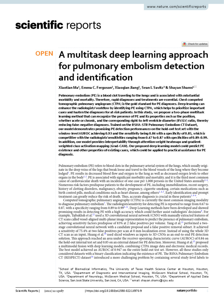 9 A Multitask Deep Learning | PDF | Receiver Operating Characteristic ...