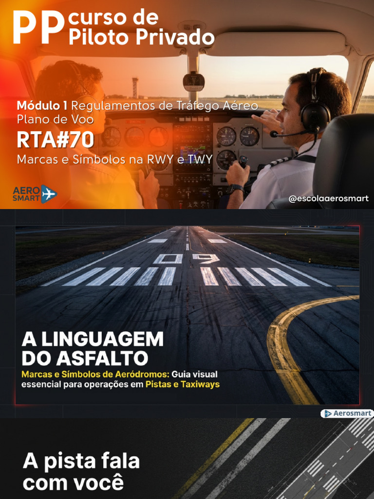 PP RTA#70 Marcas e Símbolos Na RWY e TWY | PDF