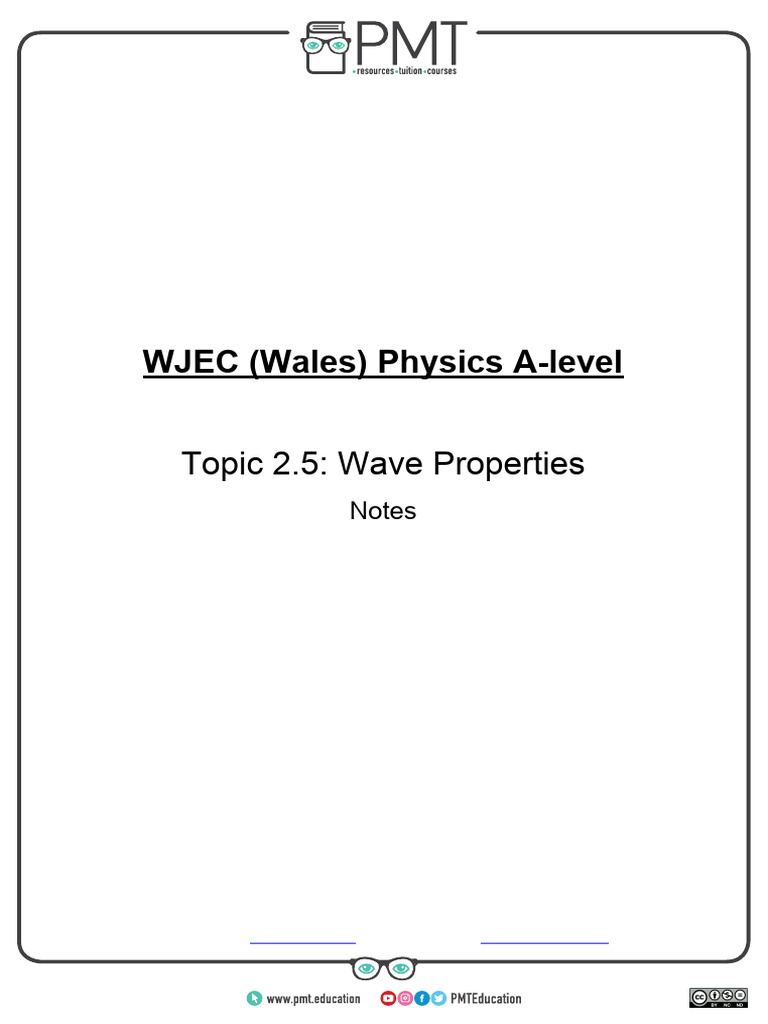 2.5. Wave Properties | PDF | Waves | Wavelength