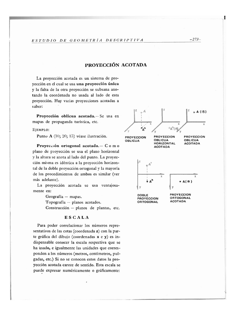 Proyeccion Acotada | PDF | Pendiente | Geometría Elemental