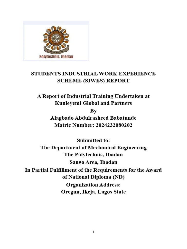 Students Industrial Work Experience Scheme | PDF | Welding | Construction