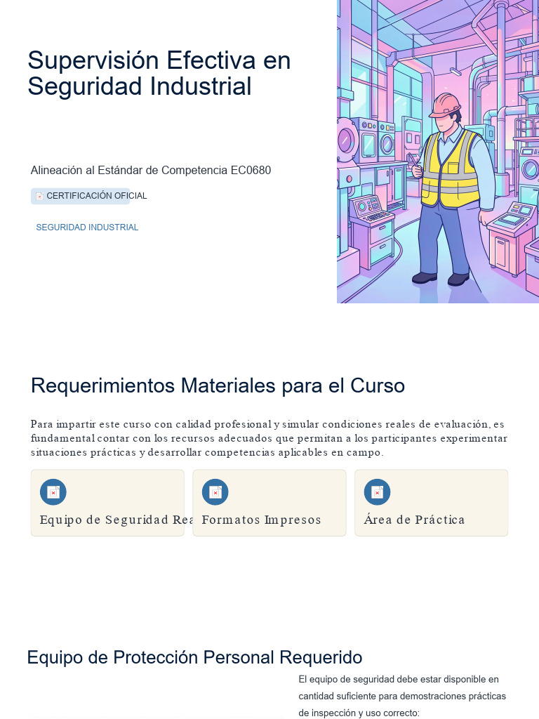 Supervision Efectiva en Seguridad Industrial | PDF
