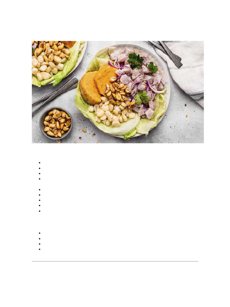 Ceviche de Pescado Peruano | PDF