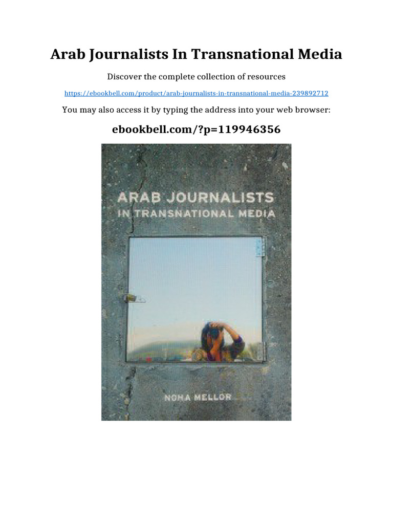 Arab Journalists in Transnational Media Newest Edition 2025 | PDF ...