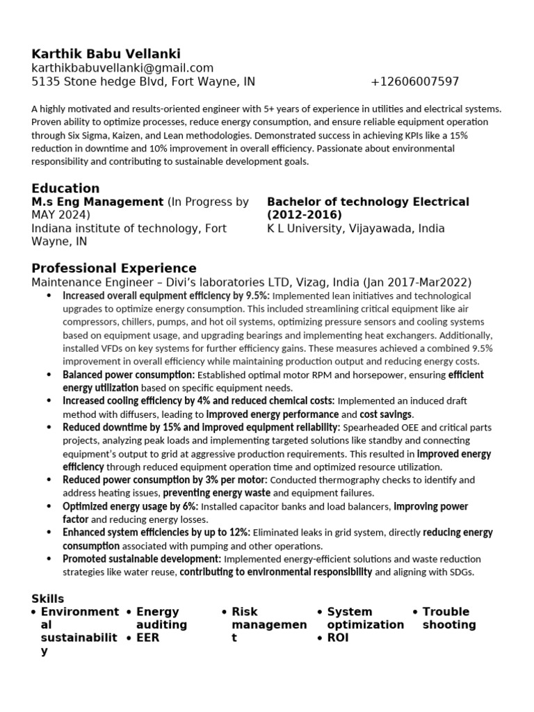 energy efficiency engineer | PDF | Efficient Energy Use | Sustainable ...