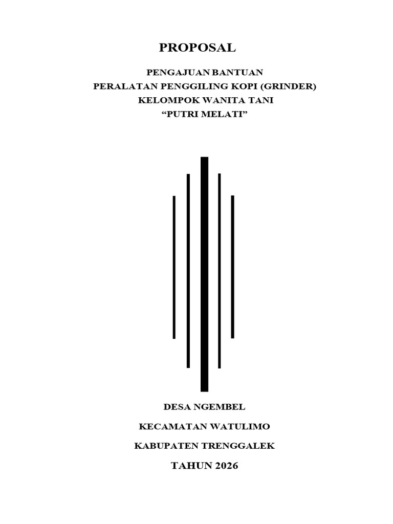 Proposal Peralatan Pengolahan Kopi KWT Putri Melati Ngembel | PDF