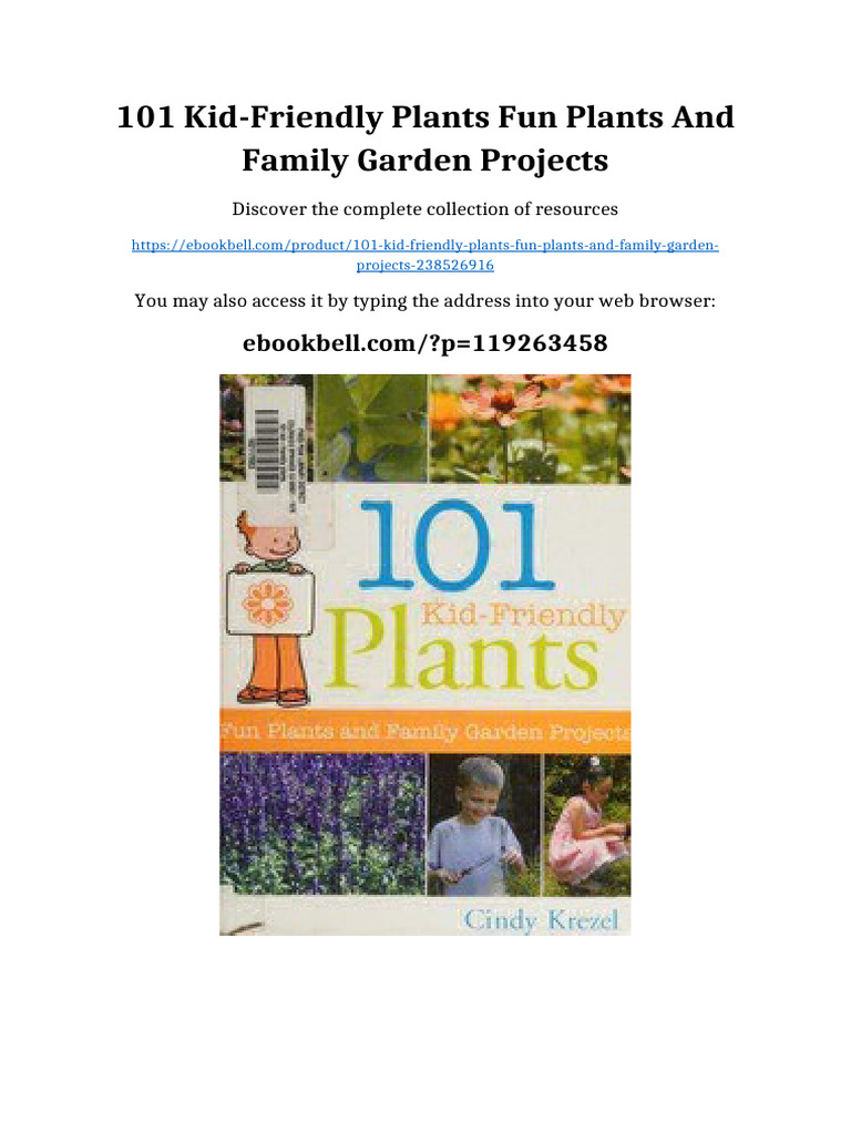 101 Kid-Friendly Plants Fun Plants and Family Garden Projects Sample ...