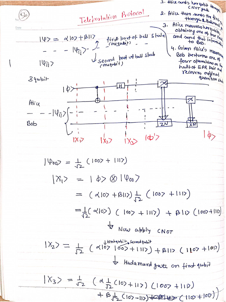 Quantum Teleportation | PDF