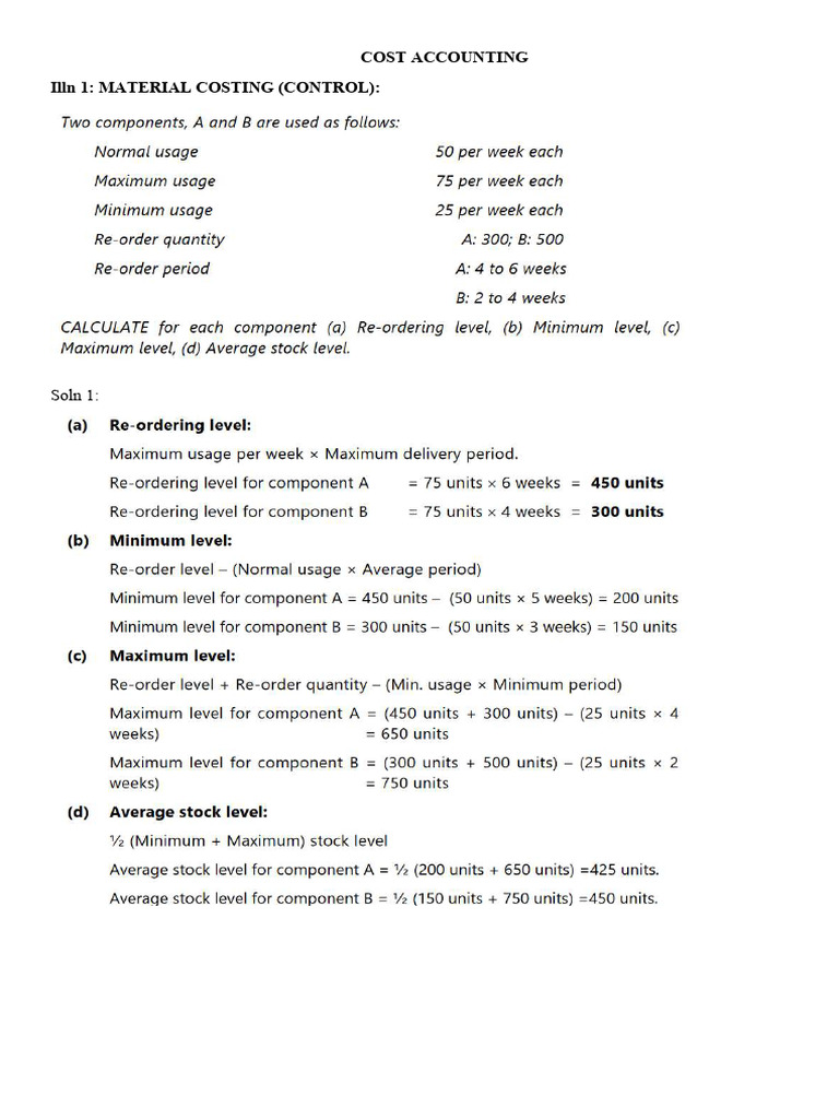 Microsoft Word - COST ACCOUNTING | PDF | Marketing | Economies