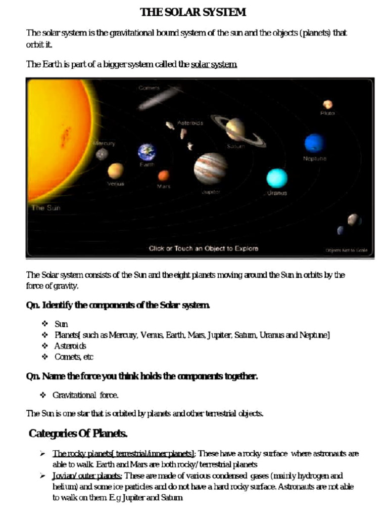 Solar System | PDF