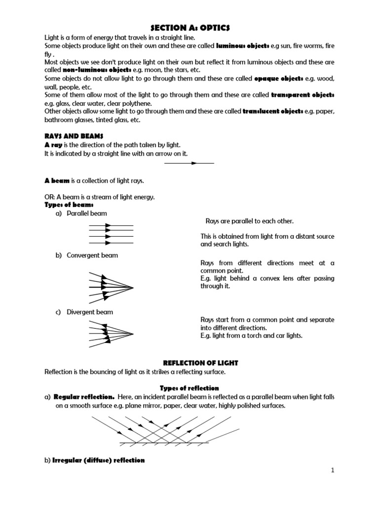 Physics 2 | PDF | Light | Reflection (Physics)