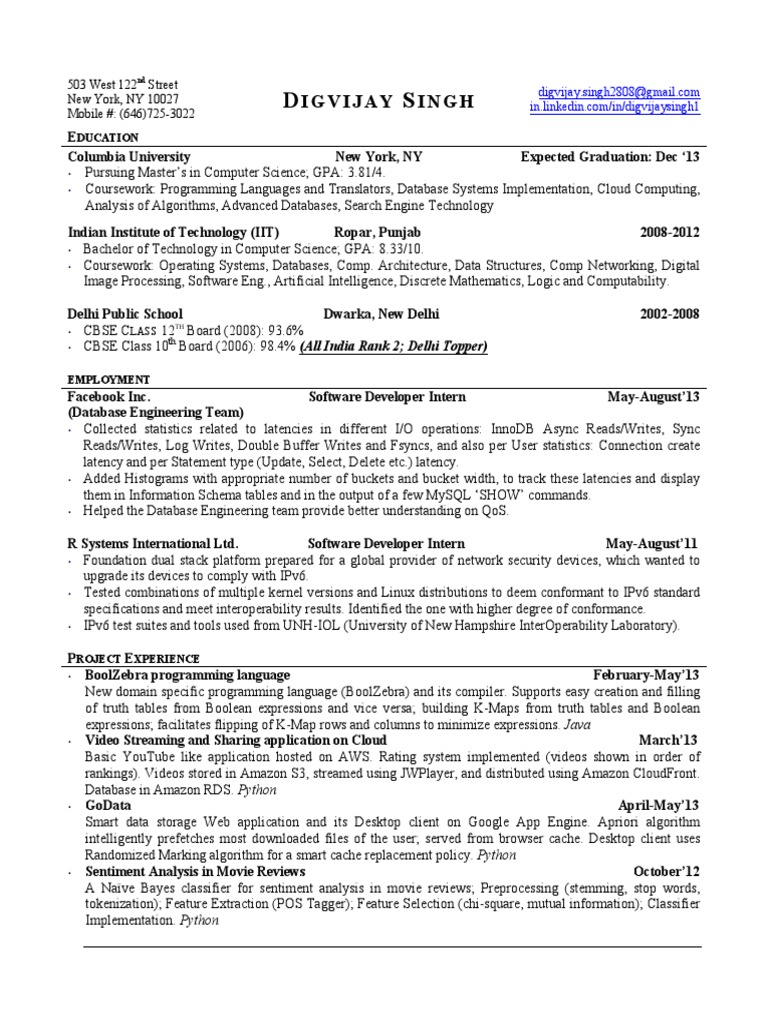 Digvijay Singh | PDF | Python (Programming Language) | Search Engine ...