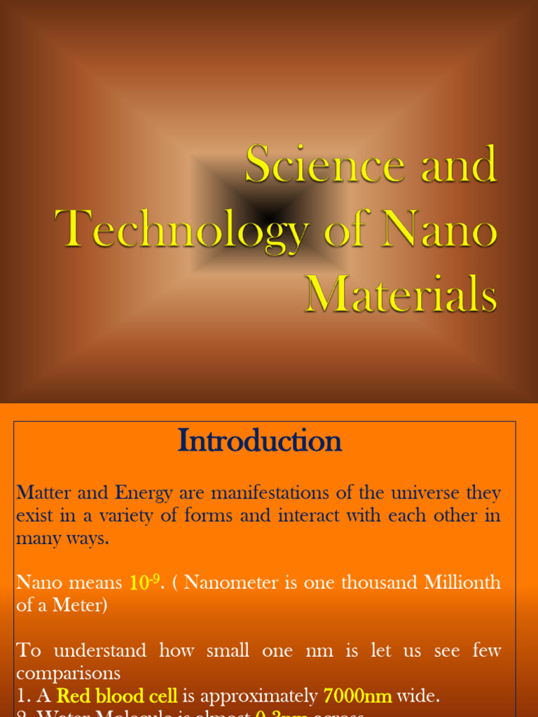 Nano Science | PDF | Scanning Electron Microscope | Electron Microscope