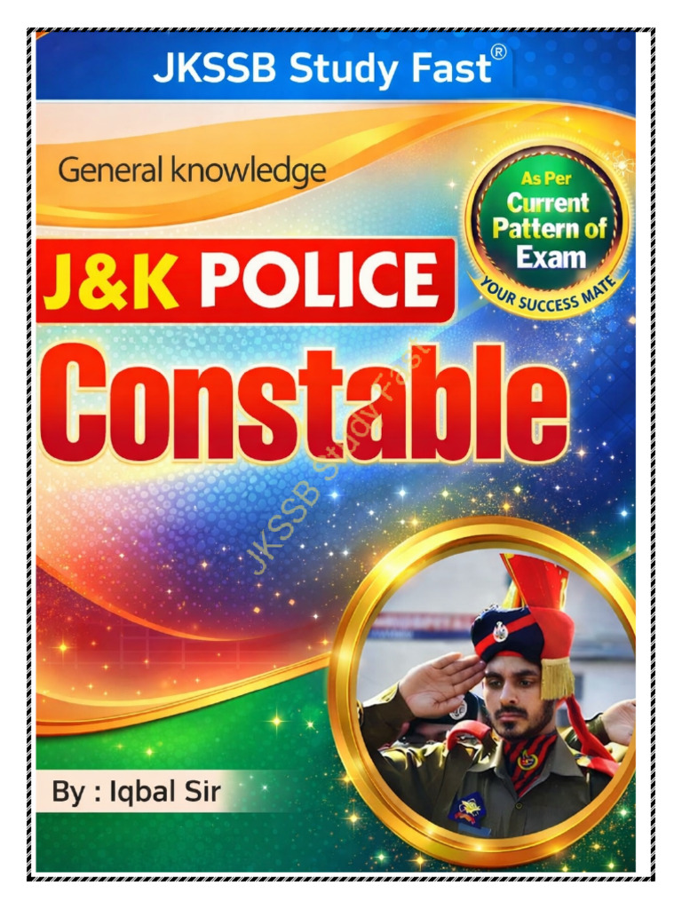 GK For JKP Constable by JKSSB Study Fast | PDF | Languages Of India ...