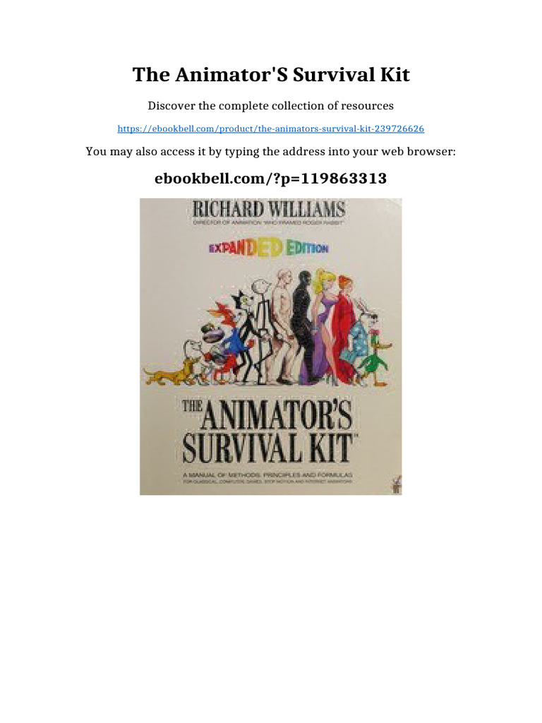 The animator's survival kit latest pdf 2025 | PDF