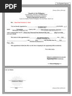 CSC Form No. 33-A Appointment Sample | PDF | Government Information ...