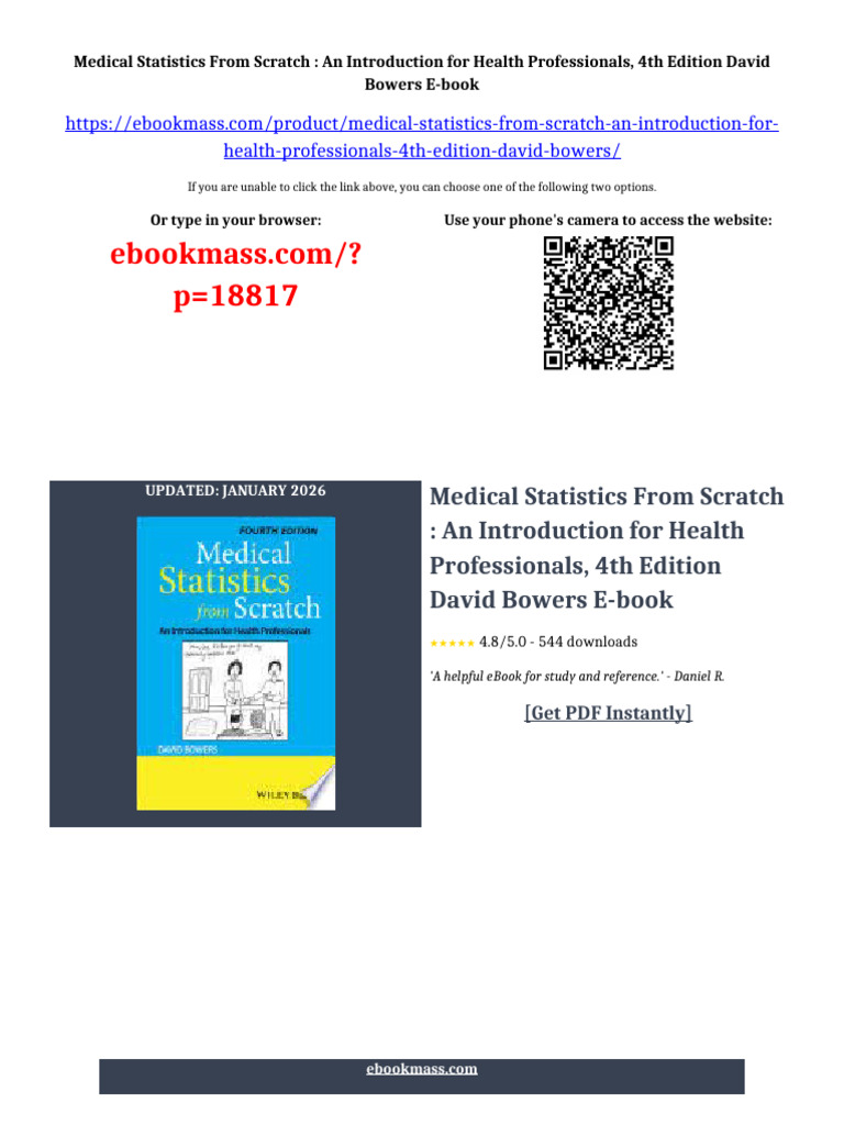 Medical Statistics From Scratch : An Introduction for Health ...