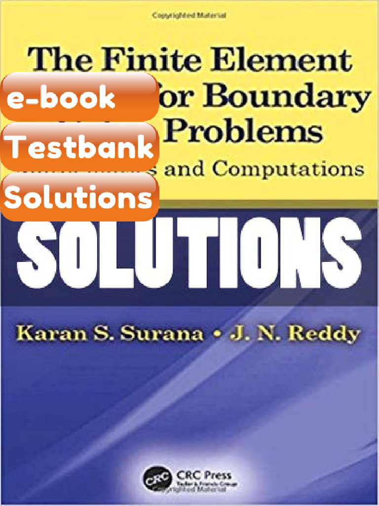 Testbank Finite Element Method for Boundary Value Problems Mathematics ...