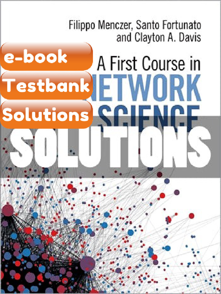 Testbank First Course in Network Science 1 Ed Menczer Fast Download ...